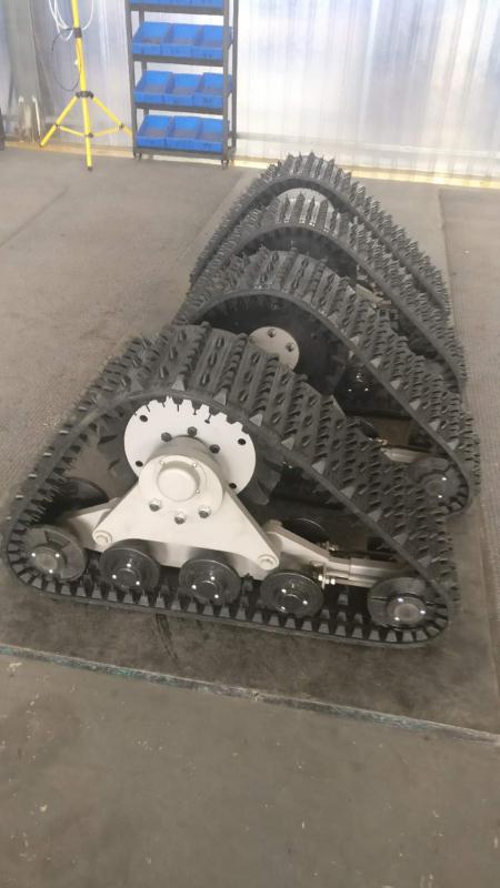 ATV / UTV Rubber Track System Lightweight Structure 34 Link For All Terrain