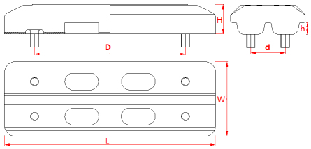 M16 Bolt On Rubber Track Pads Strong Wear Resistance For Undercarriage