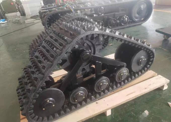 Customized Rubber Track Drive System 650mm Height LZ-255 12 Months Warranty