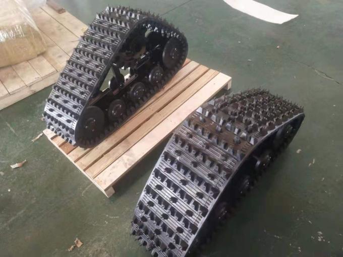 255mm Wide Rubber Track System 600kg Loading With Low Ground Pressure
