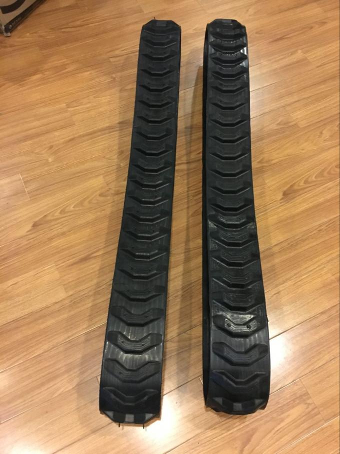 Wheelchair Robot Continuous Rubber Track 42 Links 150mm Width