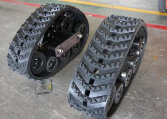 320mm Width Crawler Rubber Track Systems For Tractors Front Wheels ...