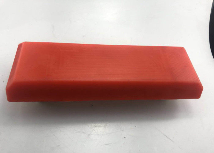 Red Color Paver Track Pads Wear Resistant Chamfer Design For Milling ...