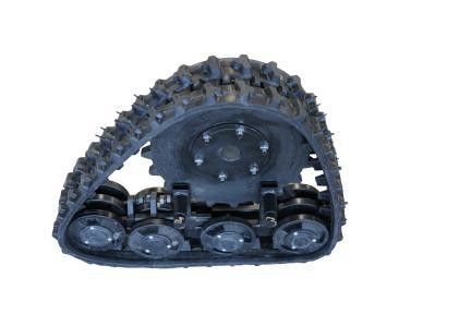 Small Stable Rubber Track Drive System 300kg Load Black Color NJY-148