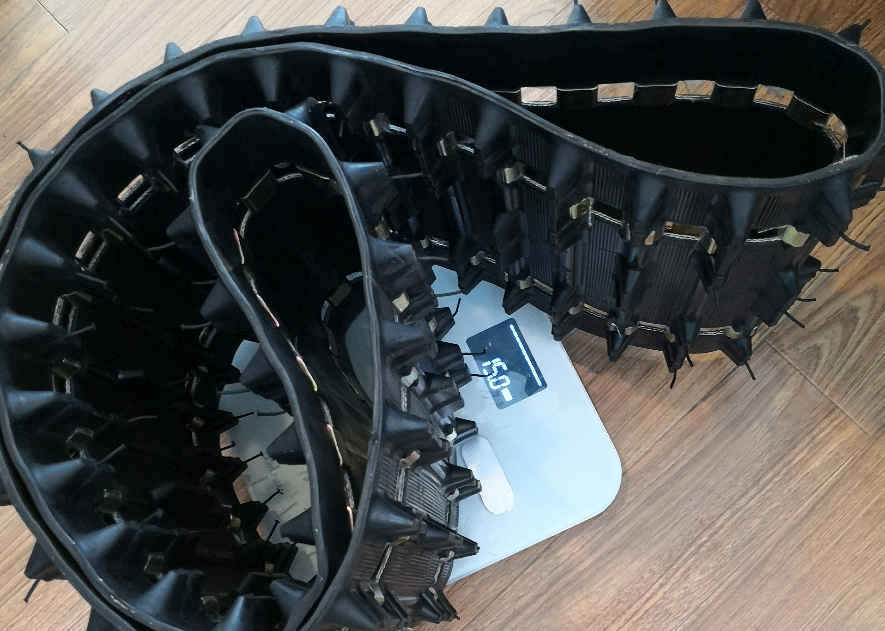 Natural Snowmobile Rubber Track 380X50.5X58