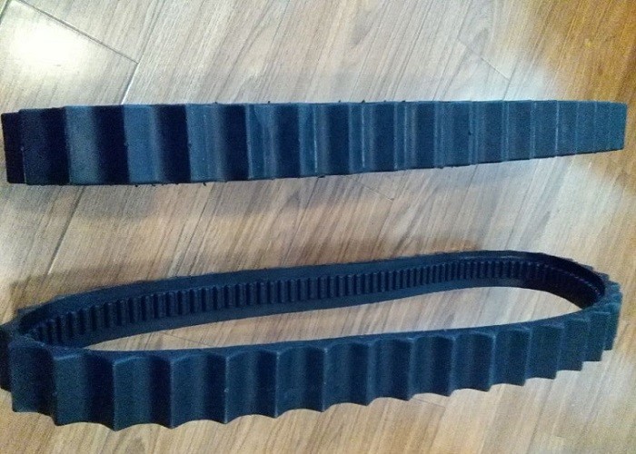 Anti - Slip Robot Rubber Tracks Metal Inside Size 60 X 15 Adjustable Length
