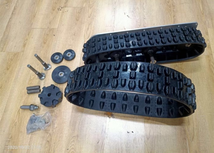 Lightweight 60mm Pitch 20 Link Robot Rubber Tracks