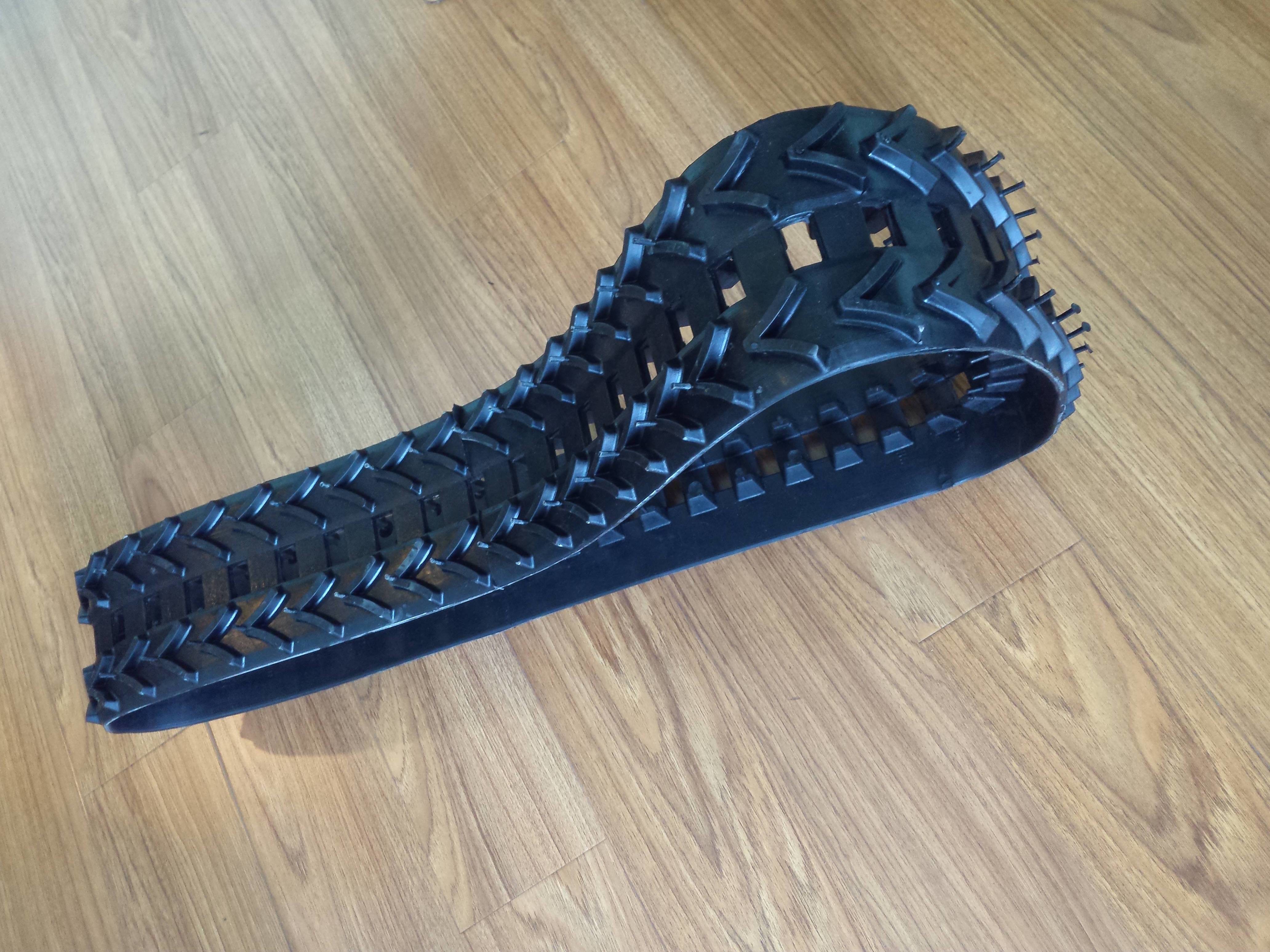 47 Links Robot Small Rubber Track Jointless 123mm Width