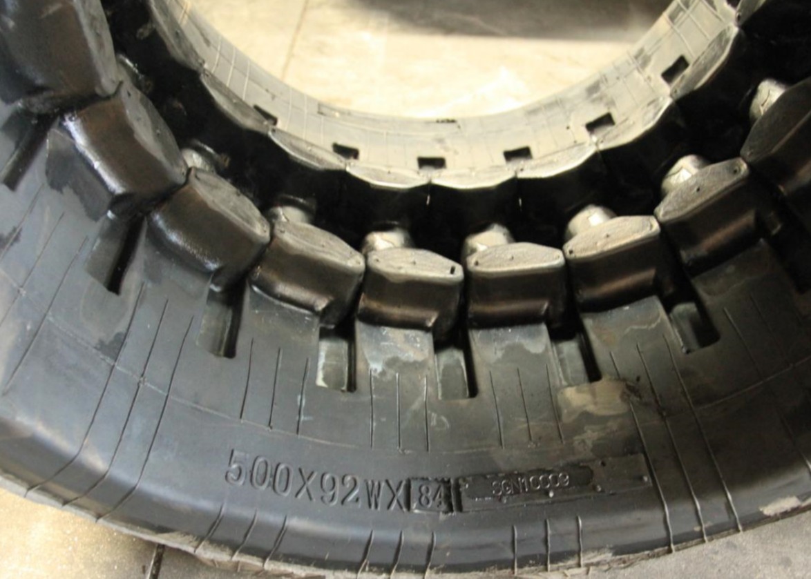 Black 500mm Wide Rubber Crawler Tracks For Hitachi EX120