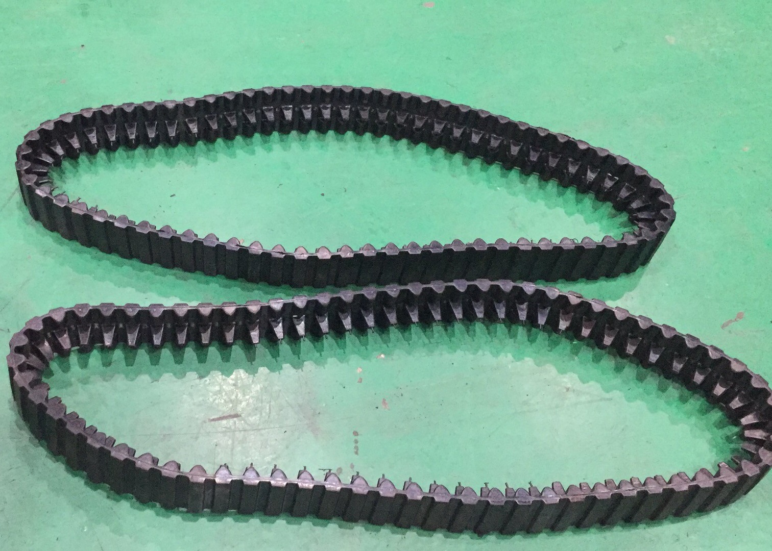 75mm Wide Rubber Fiber small snowmobile track 68 Links