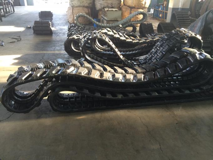 81MM Pitch Replacement Rubber Tracks Jointless Rubber Crawler